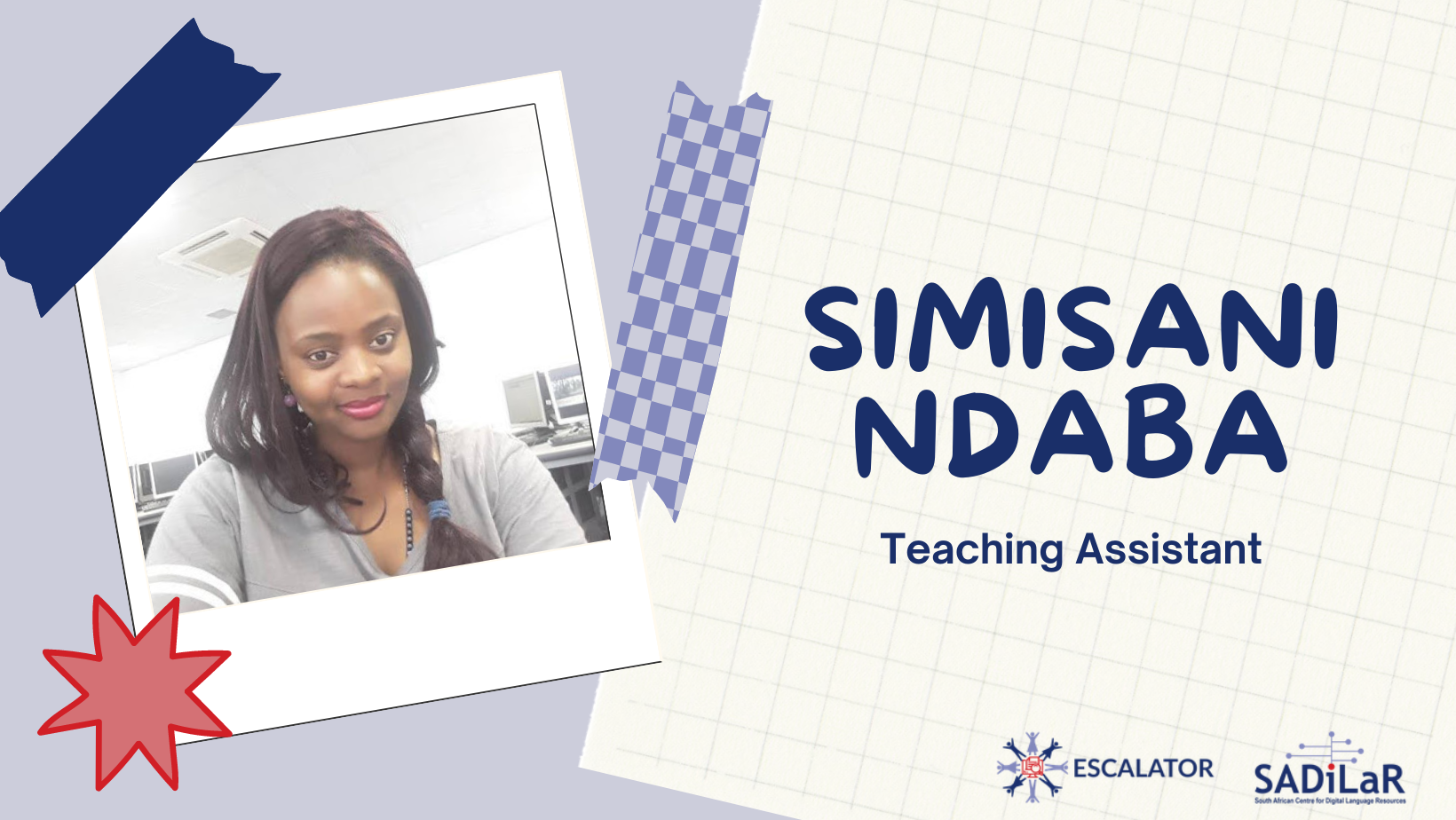 International Women's Day event panellist: Meet Simisani Ndaba | SADiLaR - ESCALATOR